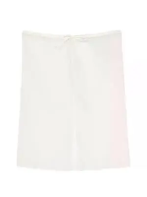 DUNST Drawstring Midi Skirt - Neutrals