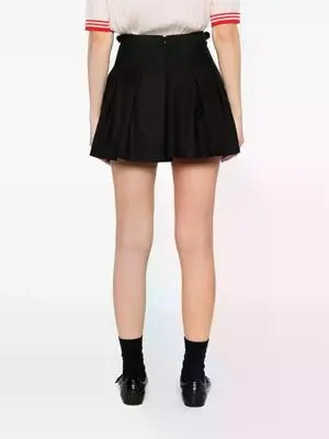 DUNST Buckle Pleated Mini Skirt
