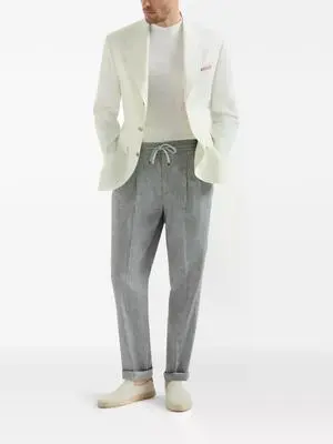 Brunello Cucinelli Chevron Trousers
