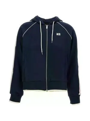 WALES BONNER Zip-up Hoodie - Blue