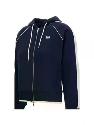 WALES BONNER Zip-up Hoodie - Blue