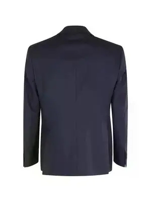 LUIGI BIANCHI MANTOVA Abito Monopetto Zig Zag Suit - Blue