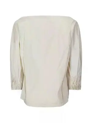 M.S.M MILANO Asymmetric Pleated Blouse