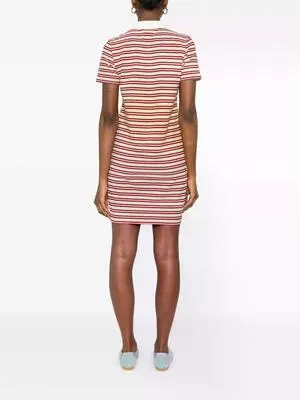 A.p.c. Striped Pocket Mini Dress