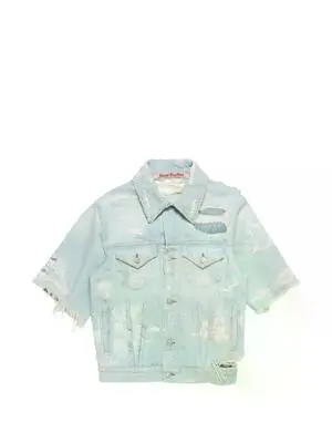 Acne Studios Distressed Denim Jacket - Blue