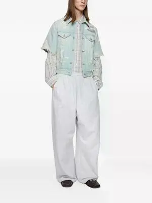 Acne Studios Distressed Denim Jacket - Blue