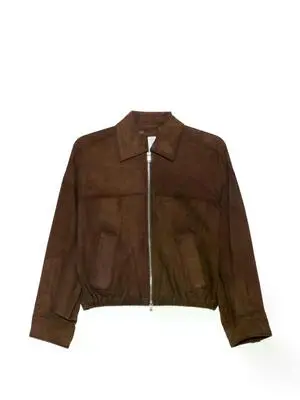 BULLY Perforated Zip Leather Jacket