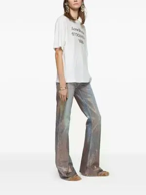 Acne Studios Fitted Glitter Flared Trousers