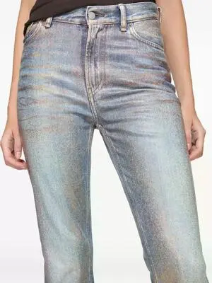 Acne Studios Fitted Glitter Flared Trousers