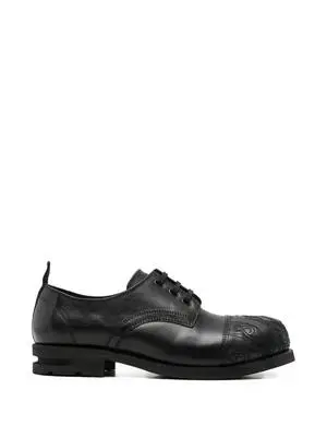 KIKO KOSTADINOV Embroidered Derby Shoes - Black