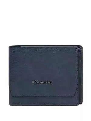 PIQUADRO Flap Wallet - Blue