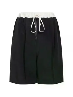 Kiton Elasticated-waist Drawstring-fastening Shorts - Black