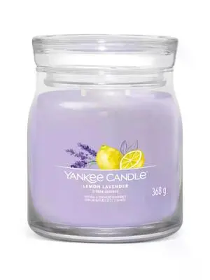 YANKEE CANDLE Medium Lemon Lavender Candle - Purple