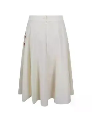 MII Corfu Embroidered A-line Skirt - Neutrals