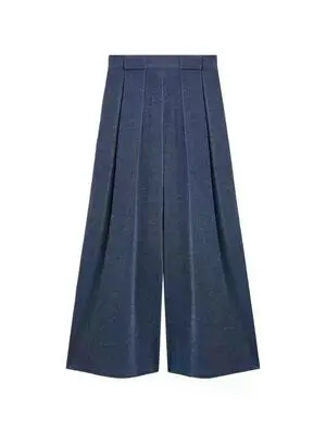 Momoni Aspen Pleated Trousers - Blue