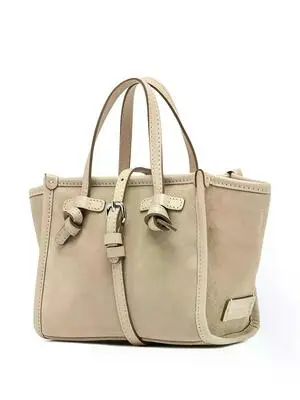 GIANNI CHIARINI Mini Miss Marcella Knot-detail Tote Bag - Neutrals