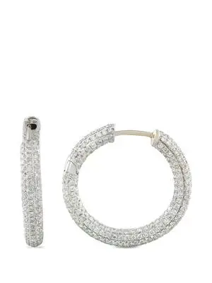 LB EXCLUSIVE Diamond Hoop Earrings