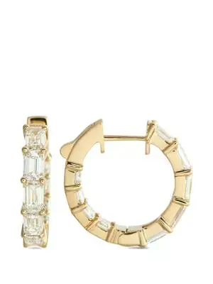 LB EXCLUSIVE 18k Yellow Diamond Hoop Earrings