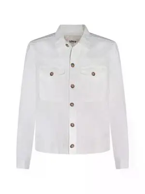 Altea Button Flap Pocket Jacket - White