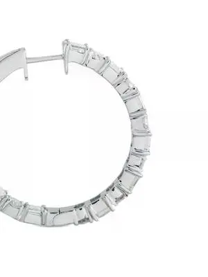 LB EXCLUSIVE Diamond Hoop Earrings