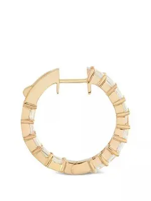 LB EXCLUSIVE Diamond Hoop Earrings - Gold
