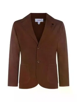LARDINI Herringbone Pocket Jacket - Brown