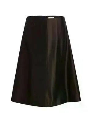 Khaite A-line Mid Skirt - Brown