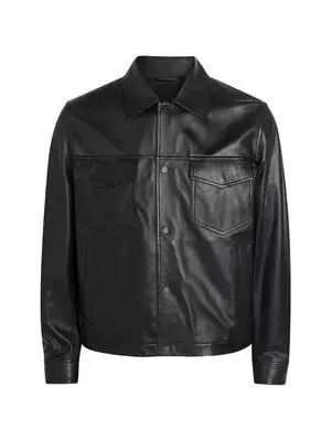 Emporio Armani Buttoned Shirt Jacket - Black