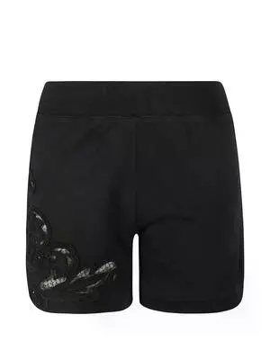 Ermanno Scervino Lace Appliqué Shorts - Black