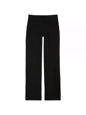 Another Tomorrow Straight Trousers - Black
