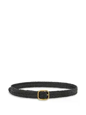 Loewe Braided Leather Belt - Black