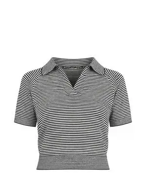 Max Mara Striped T-shirt - Black