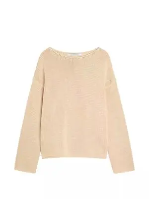 Another Tomorrow Boat-neck Sweater - Neutrals