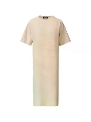 Fabiana Filippi Midi Short-sleeve Dress - Neutrals