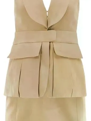 Alexis Hanne Mini Dress - Neutrals