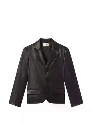 FRAME Buttoned Leather Blazer