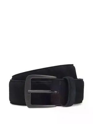 BOSS Buckle Smooth Leather Belt - Blue