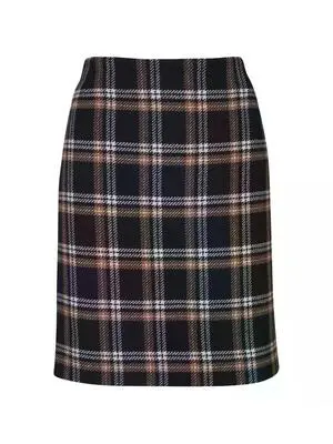 Akris Check-pattern Skirt - Black