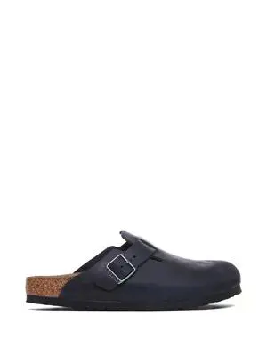 BIRKENSTOCK Boston Buckle Mules - Black