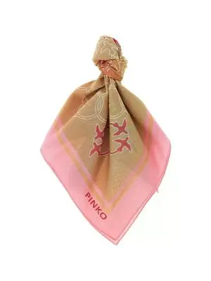 Pinko Printed Scarf - Pink