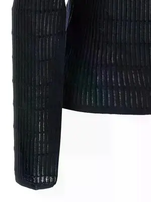 Max Mara Ribbed Boat-neck Sweater - Black