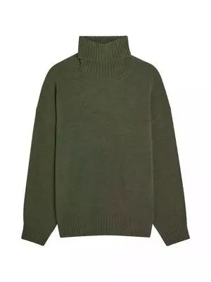 Another Tomorrow Roll-neck Sweater - Green