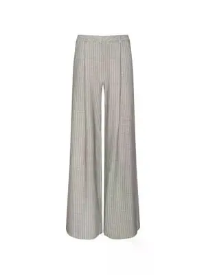 L'Agence Allanah Pinstriped Trousers - Grey