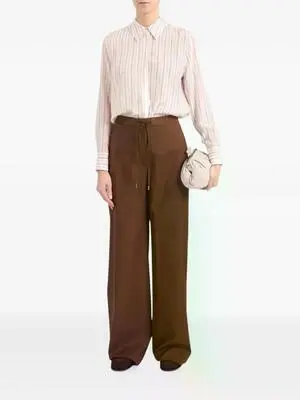 Max Mara Elasticated-waistband Trousers - Brown