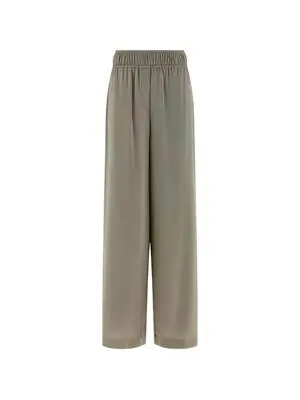 Brunello Cucinelli Elasticated-waistband Straight Trousers - Green
