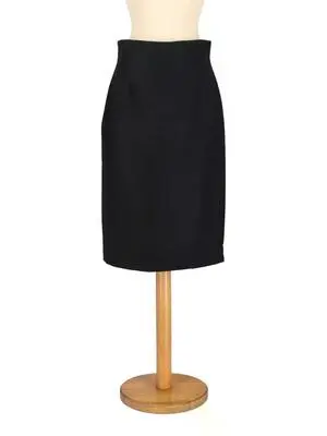 Gianfranco Ferre Office Wool Midi Skirt