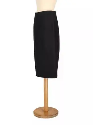 Gianfranco Ferre Office Wool Midi Skirt