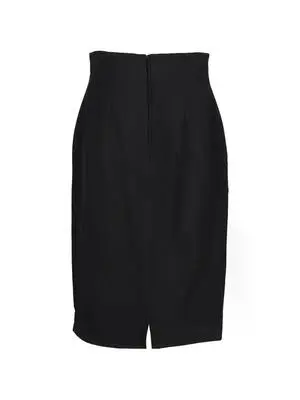 Gianfranco Ferre Office Wool Midi Skirt