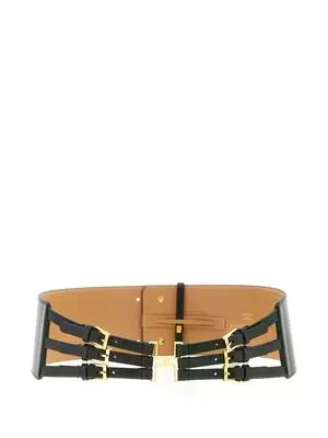 Elisabetta Franchi Logo-detail Belt - Black