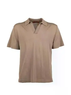 CRUNA V-neck Polo Shirt - Neutrals